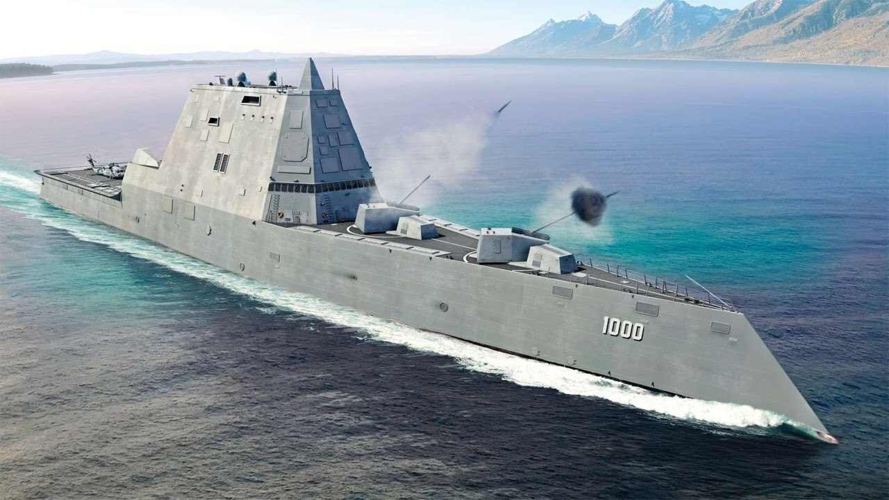 شاهد: المدمرة الأمريكية الشبحية USS DDG 1000 من فئة Zumwalt تغادر سان ...